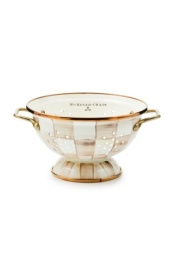 MacKenzie-Childs Mocha Check Small Colander - Holiday Boutique | Gifts ...